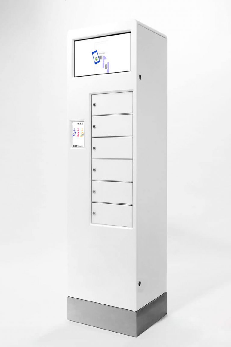 The ChargeBox FAST6 mobile device charging locker system – ChargeBox